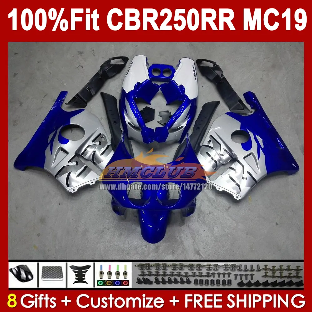 OEM Honda CBR250RR MC19 1988 1989 Injection Mold Bodywork Fairing Set ...