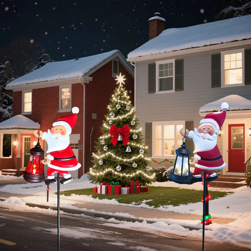 Creative Santa Claus Outdoor Solar Garden Lights ... From Dh4997399 ...