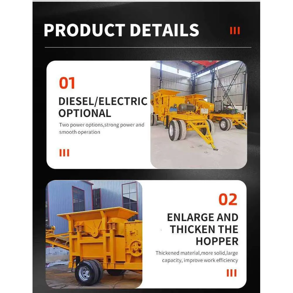 Mobile Stone Crusher Jaw Crusher Machine for Construction Waste ...