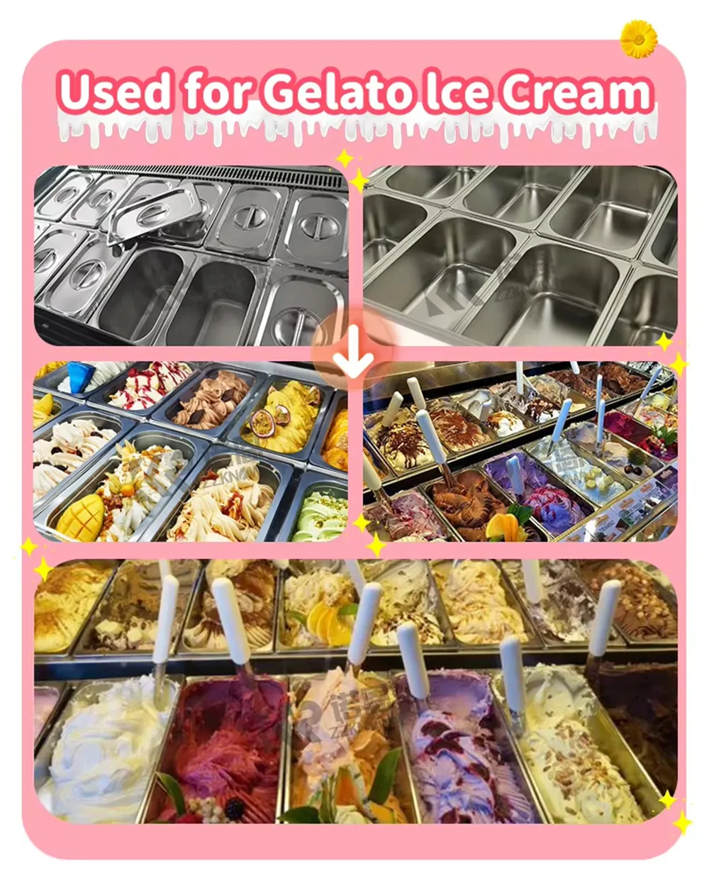 Commercial Stainless Steel Ice Cream Cart Portable Custom Outdoor Food ...