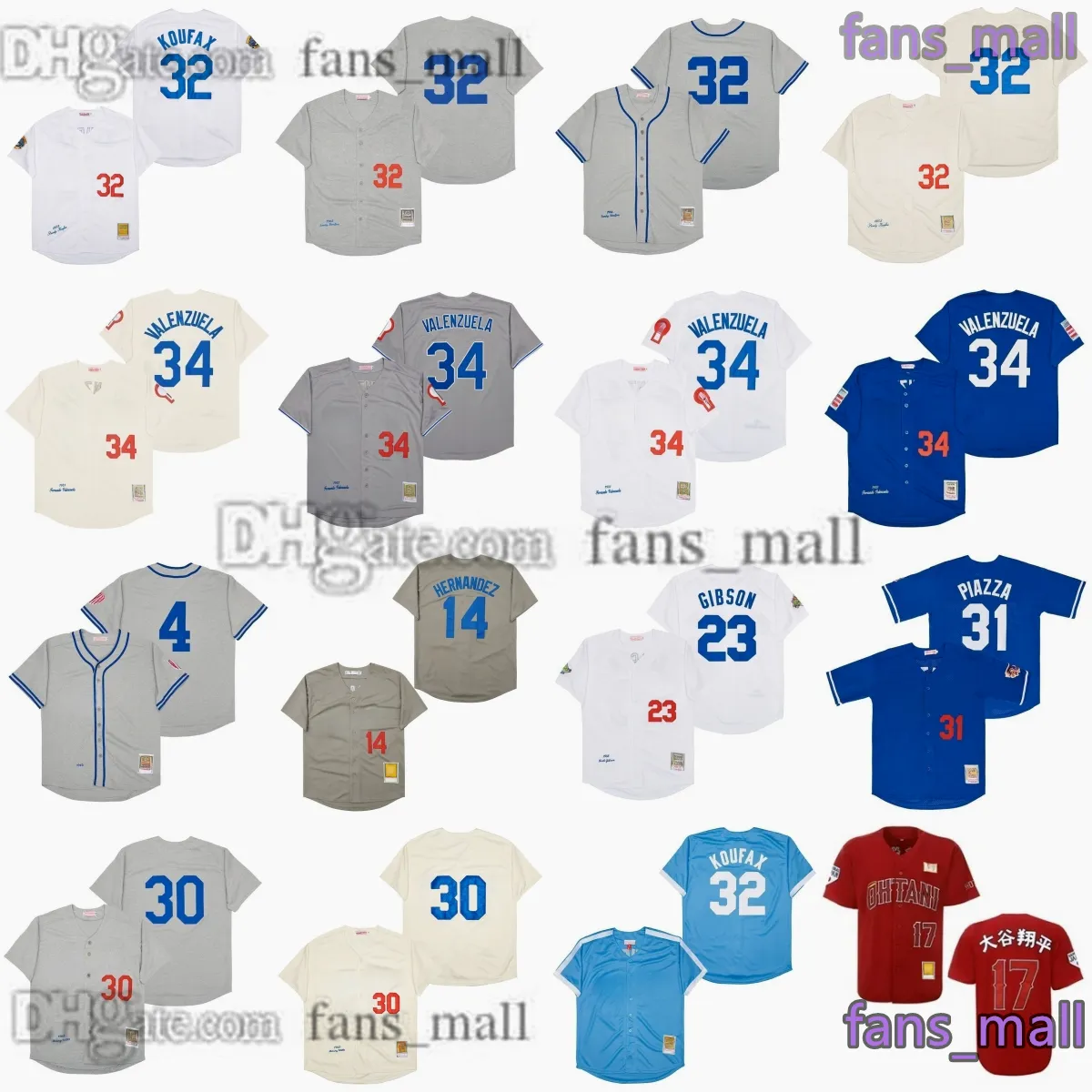 1955 Throwback Baseball 32 Sandy Koufax Jersey... From Fans_mall, $17. ...