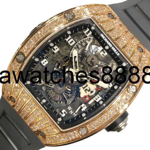 Luxury Tourbillon Dual Time Zone Automatic Mechanical Diamond Watch For ...