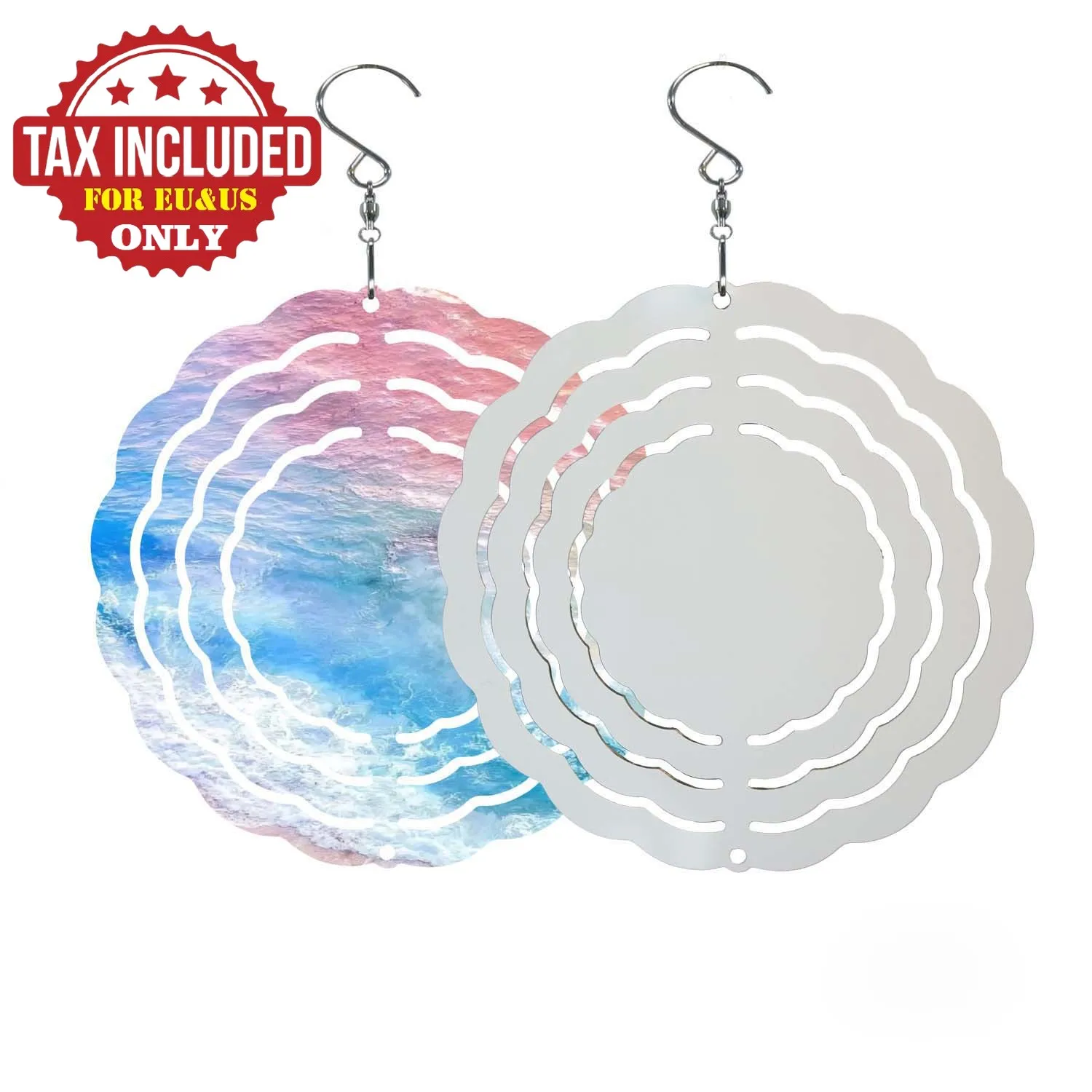 Wholesale Sublimation Blank Wind Spinner Small Size Blank Flower Shape ...