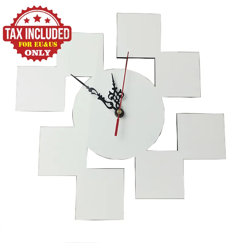 Wholesale 12 Sublimation Blank Sublimation Wall Clock With Quiet MDF ...