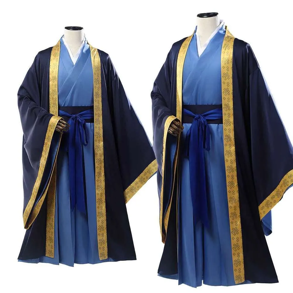 Holoun Eczacı Anime Jinshi Cosplay Kostüm Cos Kongre Hanfu Mavi Robe ...