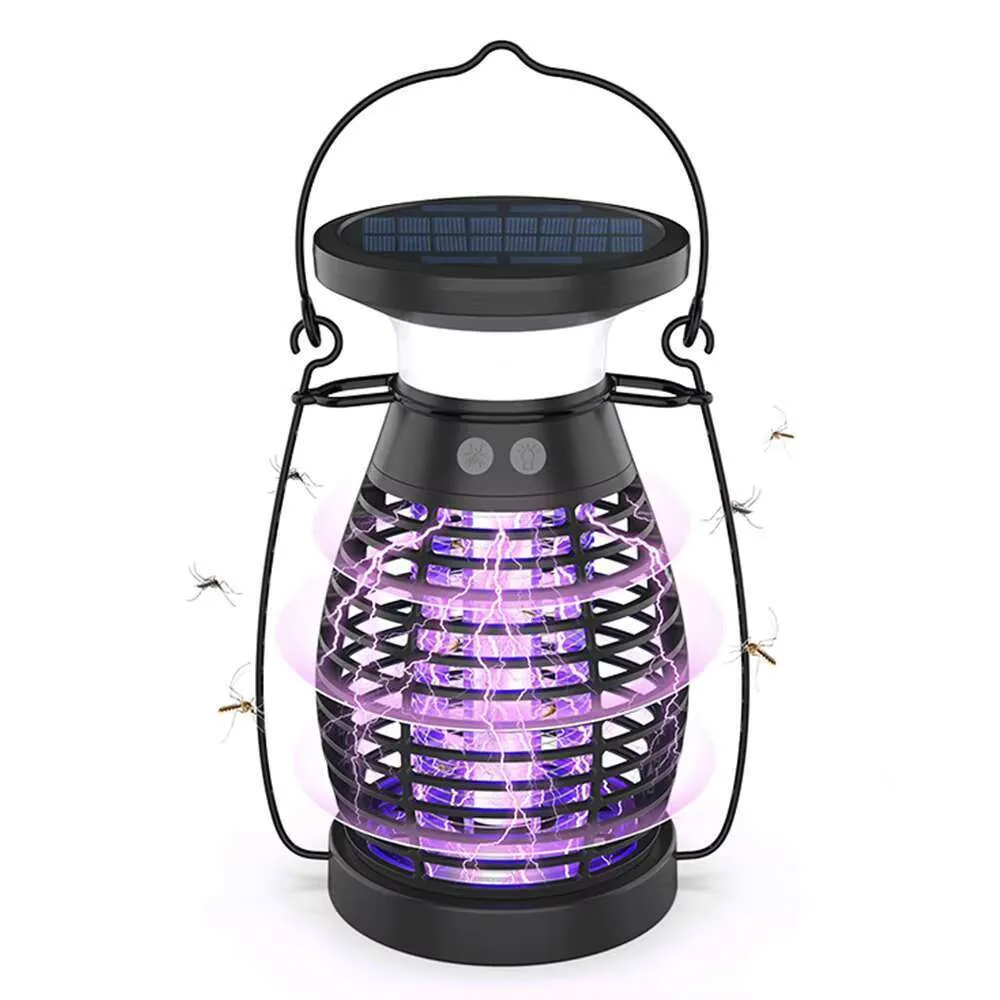 Outdoor Electric Bug Zapper - UV LED Mosquito Killer, Washable Insect ...
