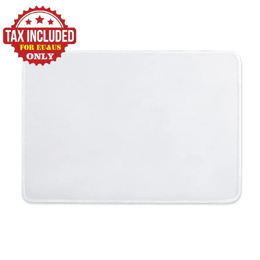 Wholesale Blank White Mouse Pad With Stitched Edge Sublimation ...