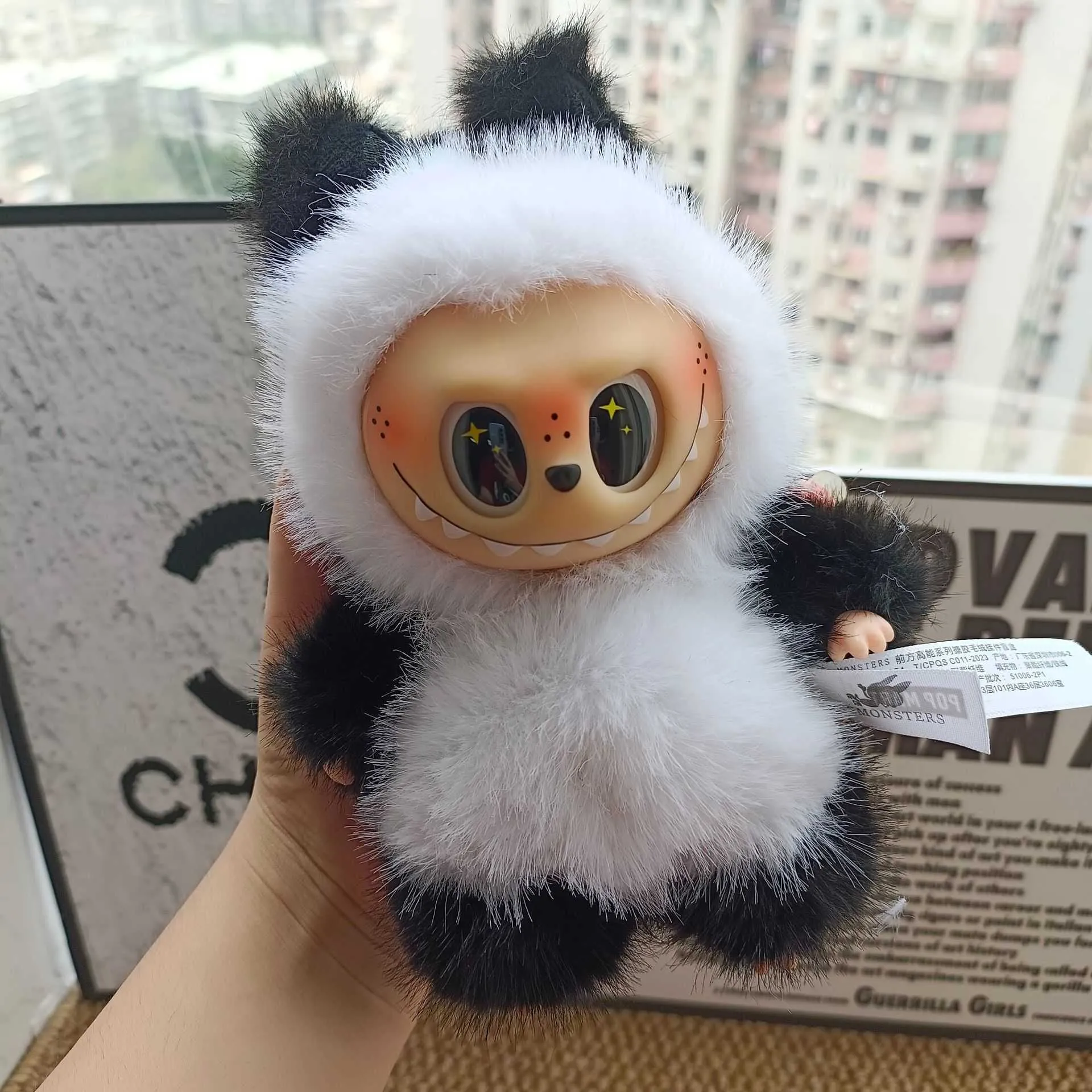 Panda Labubu Labu Series Plush Doll Keychain Soft Collectible Toy ...