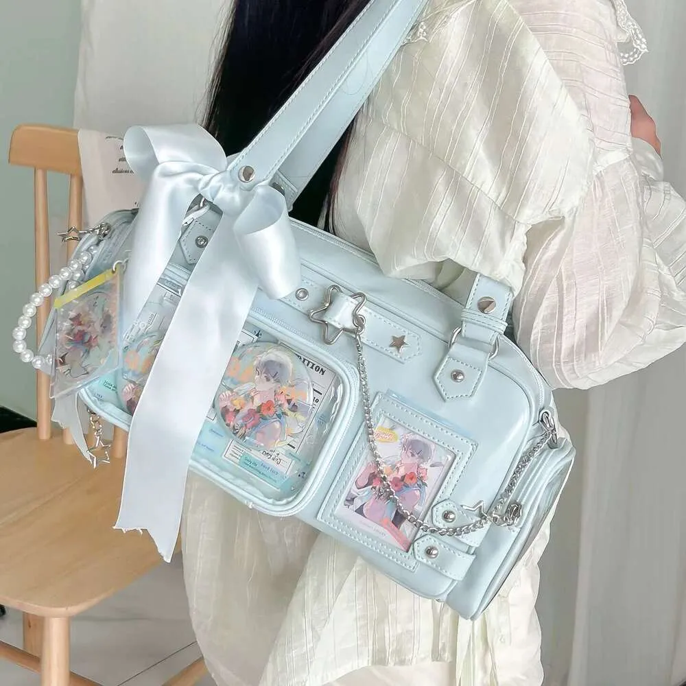 Anime Uniform Tote Bag Large Capacity Handheld Single Shoulder Bag ...