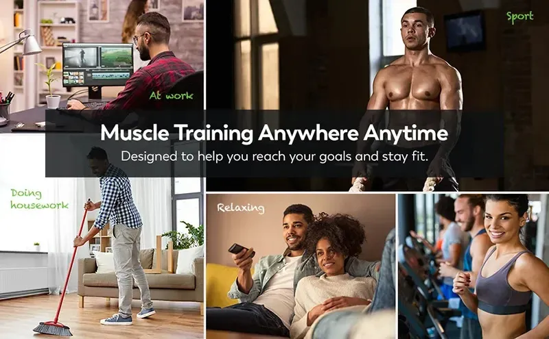 EMS Muscle Stimulator Trainer USB Electric Abs Toner Abdominal Belt ...