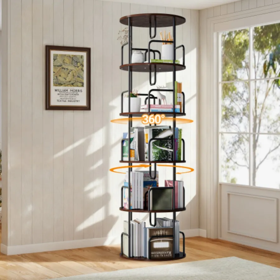 Revolving Multi Level Bookshelf 360 Degree Rotating... From ...