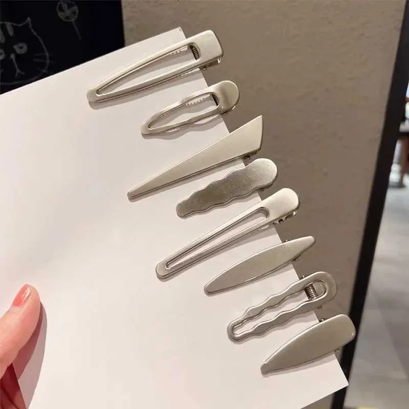 Silver Barrette Hair Clip
