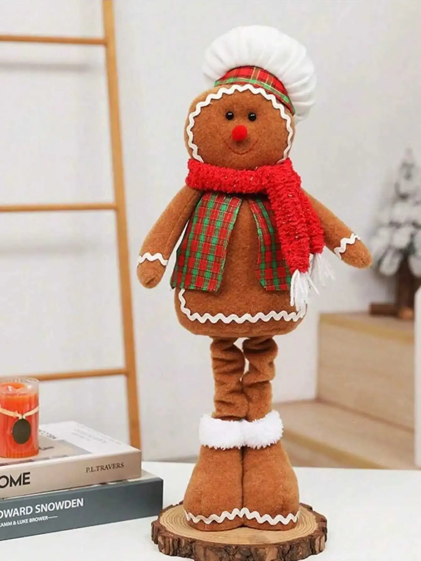 Stretchable Metal Gingerbread Man Figurine Christmas Tree Ornament with ...