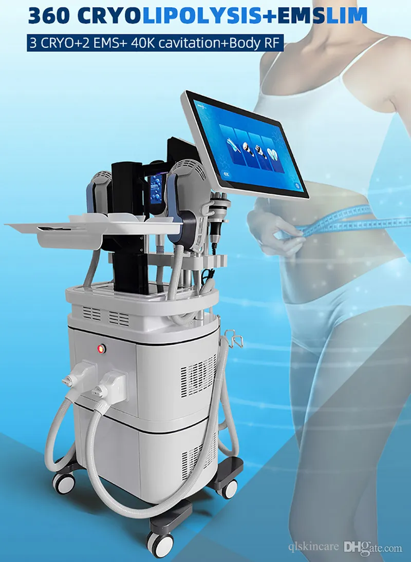 Cryo EMS Muscle Stimulator Fat Dissolver Machine with 3 Cryo Units ...