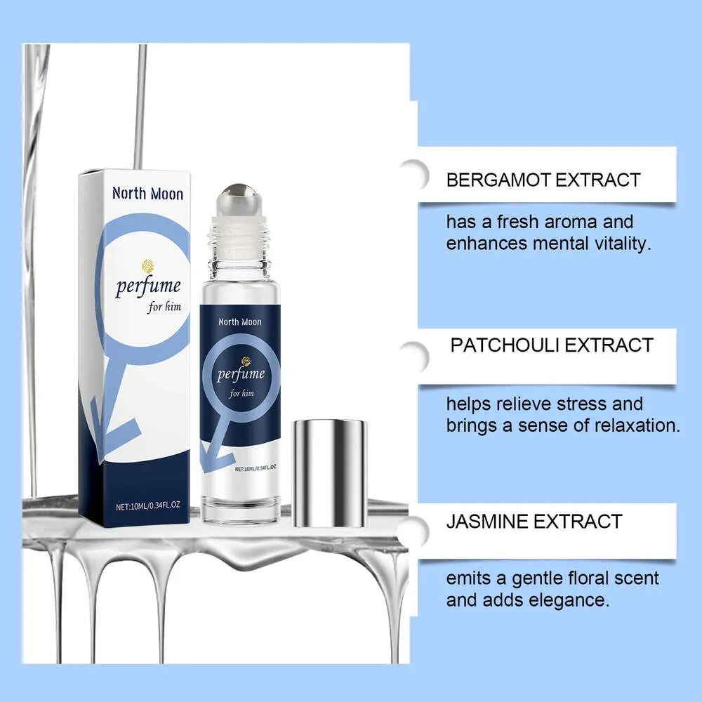 NORTH MOON Men's Roll-On Perfume Cologne with Long-Lasting Fragrance ...