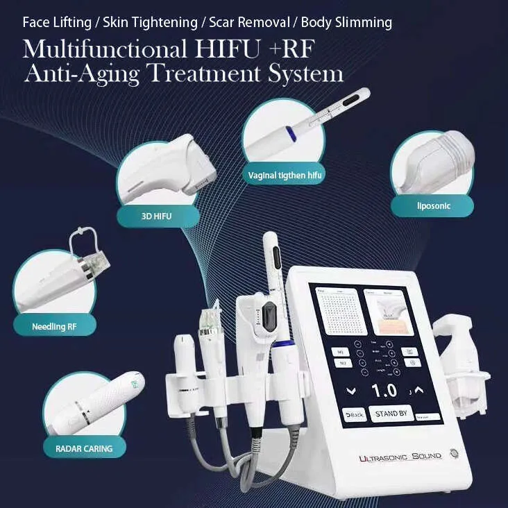 RF Microneedling Home Device | 5 In 1 HIFU 12D Vmax Skin Rejuvenation ...