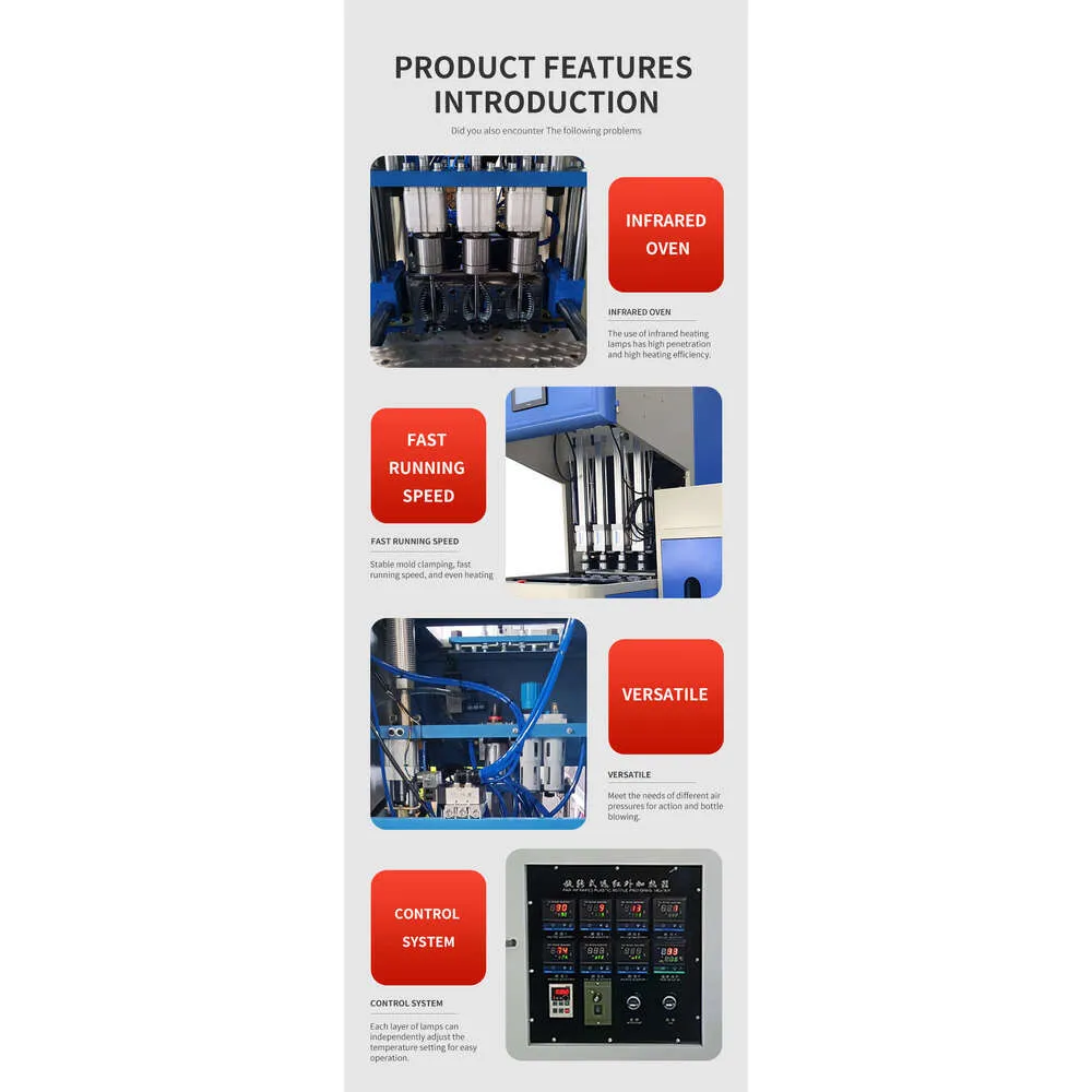 Fully automatic high speed mini pet blow molding machine for PET bottle ...