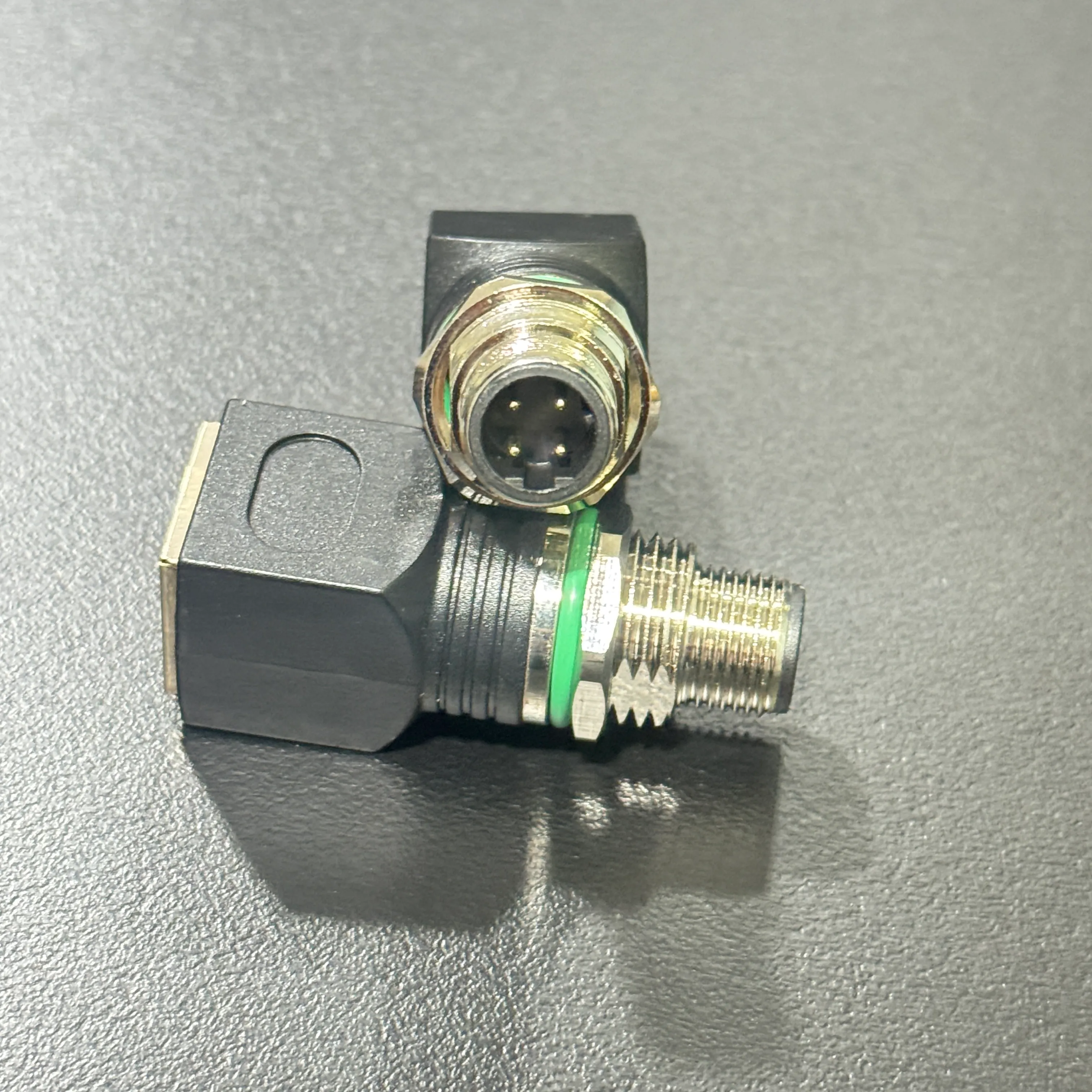 M12 Ethernet Plug to RJ45 Adapter 4-Pin D-Code Panel Mount Shielded ...