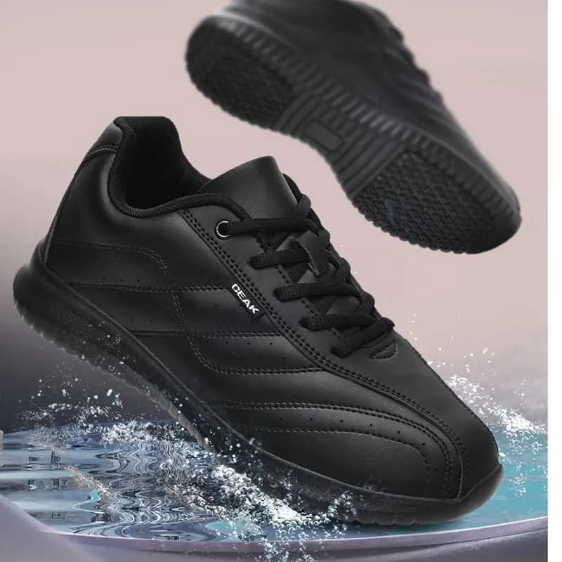 Chef shoes four season light non-slip kitchen work shoes mens casual ...