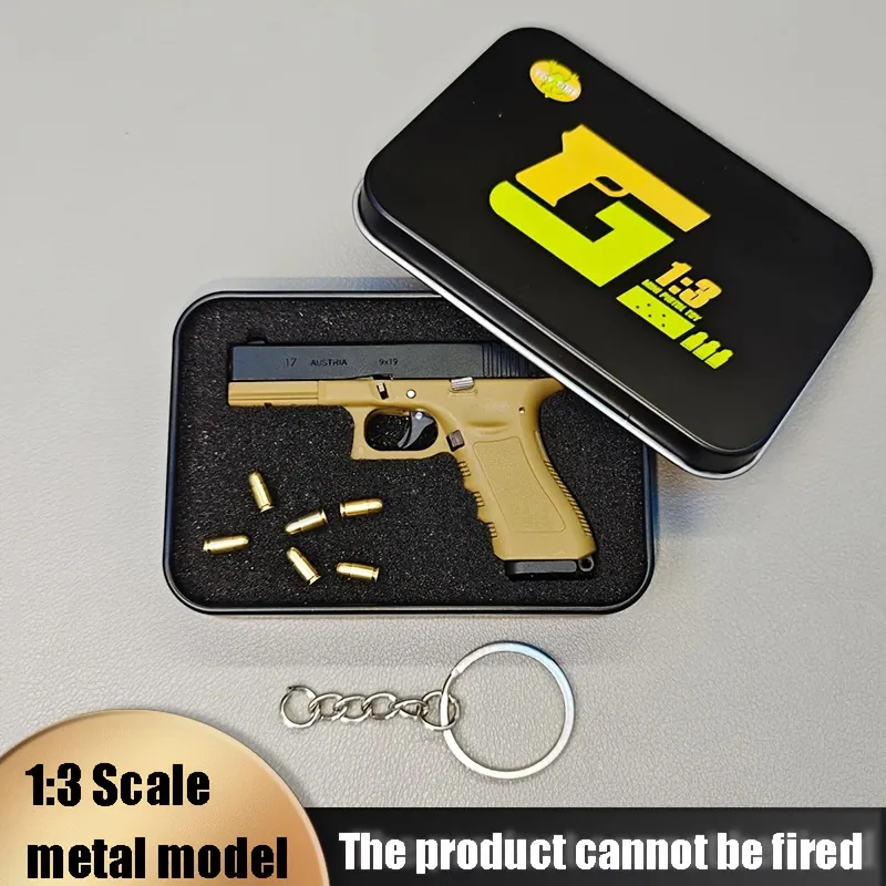 Mini Scale G17 Pistol Keychain Tactical Alloy Key... From Toytimehub ...