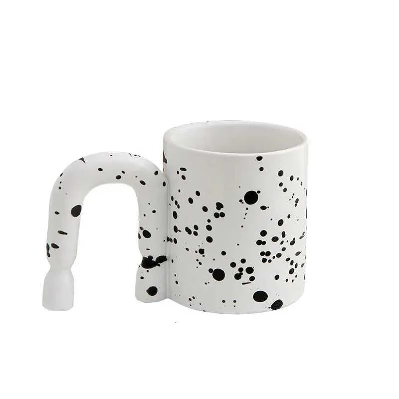 Modern Electroplating Silver Bone China Ceramic Coffee Mug 12 oz ...