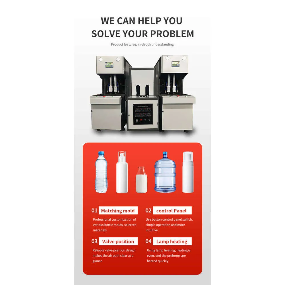 Fully automatic high speed mini pet blow molding machine for PET bottle ...