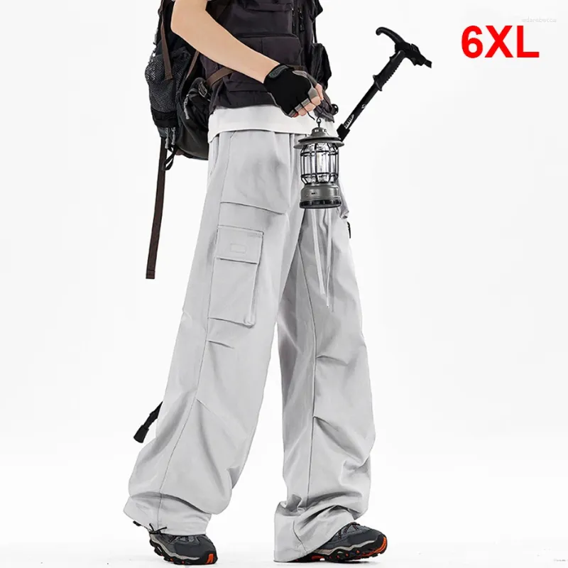 Men's Camp Pants Plus Size 6XL Hiking Waterproof Casual Cargo Baggy ...