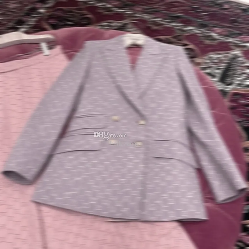 B79 Fashion Women's Suit Designer Clothes Blazer Double G Spring New ...