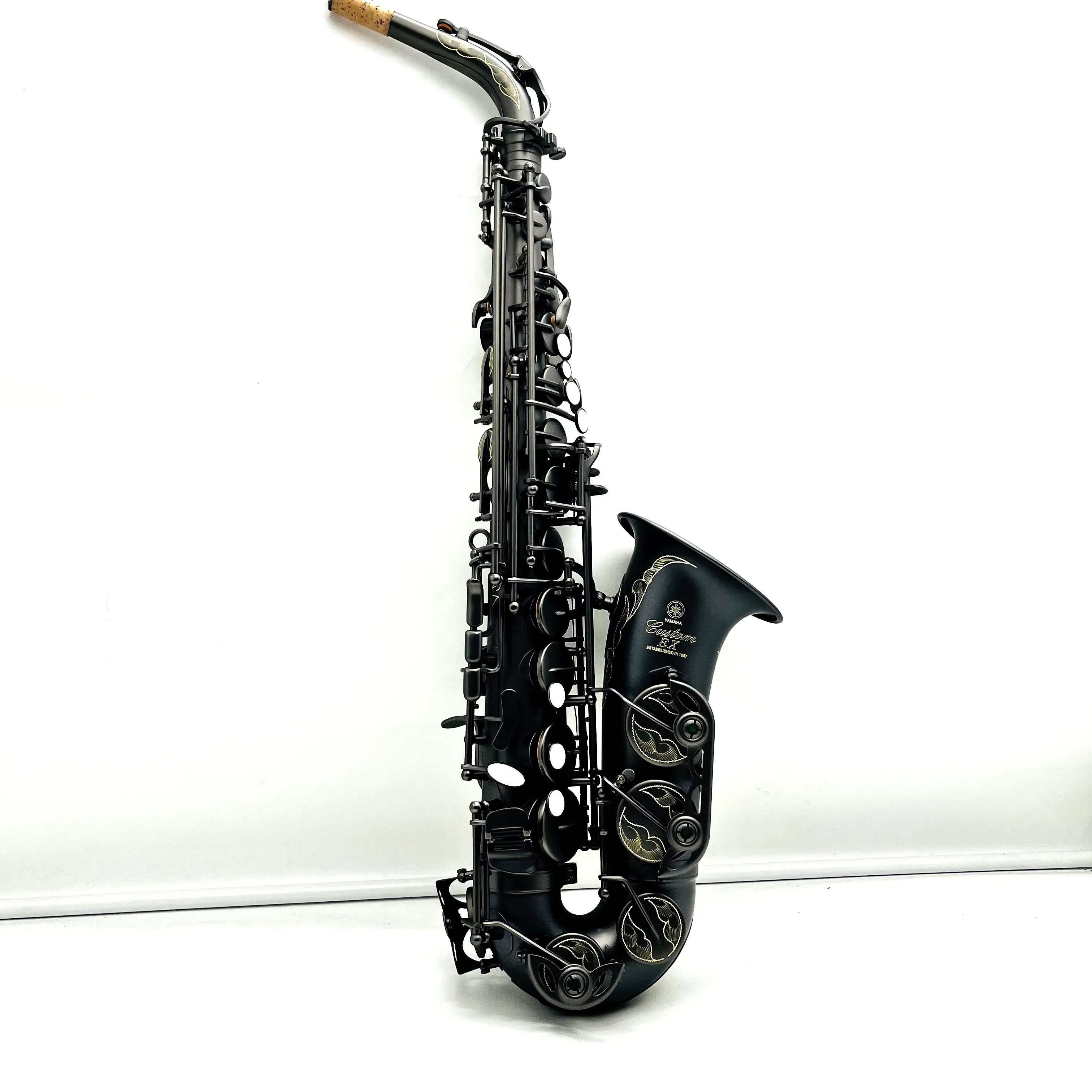 Professional Alto Saxophone Eb Black Nickel Plated Sax With Case ...