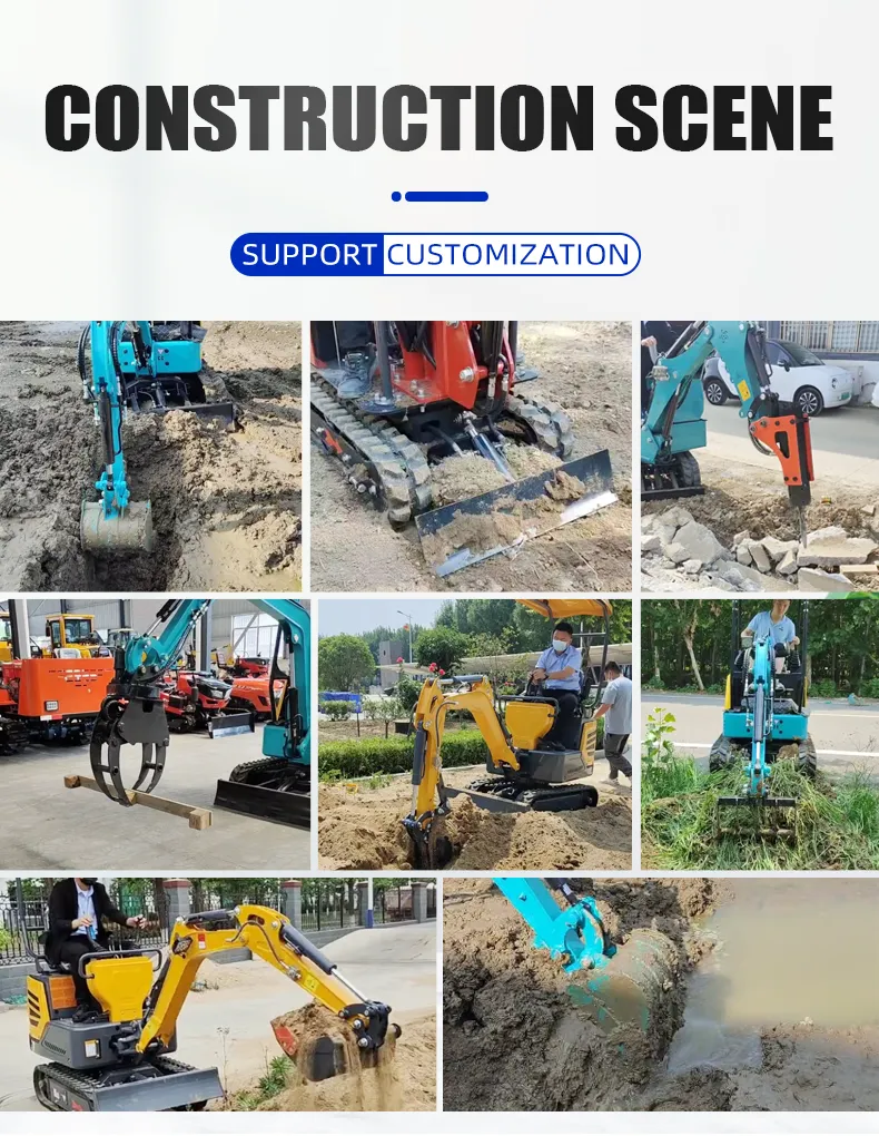 Ride-On Kids Mini Electric Indoor Excavator Toy Red Farm Cultivator ...