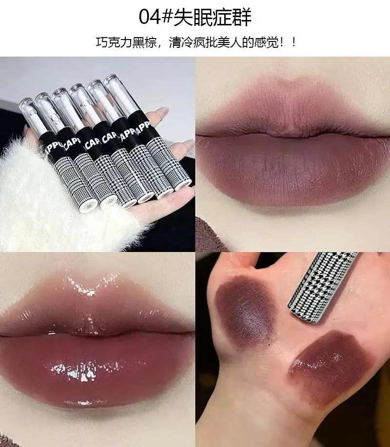 Water Light Lip Gloss Milk Coffee Jelly Lipstick Long Lasting ...