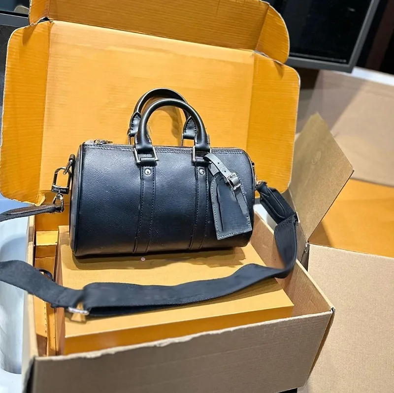 Men Leather Crossbody Shoulder Bag Small Genuine Leather Zipper Closure ...