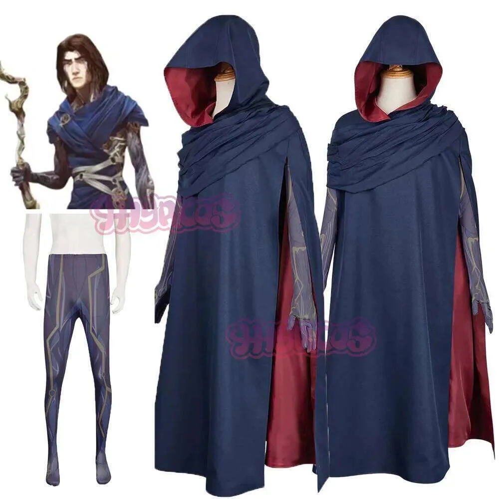 LOL Arcane Season 2 Viktor Machine Herald Cosplay Costume Hooded Cloak ...