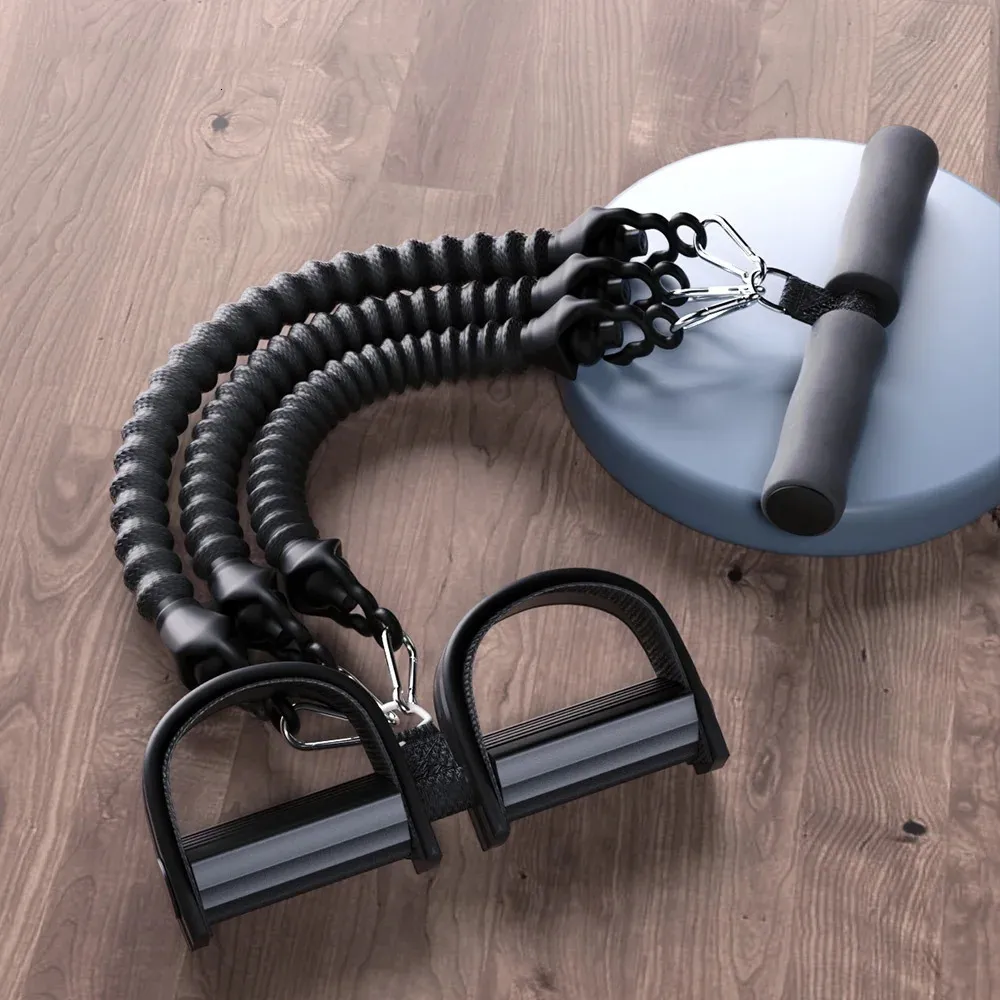 Adjustable Resistance Band with Yoga Pedal for Family Leg Stretch ...