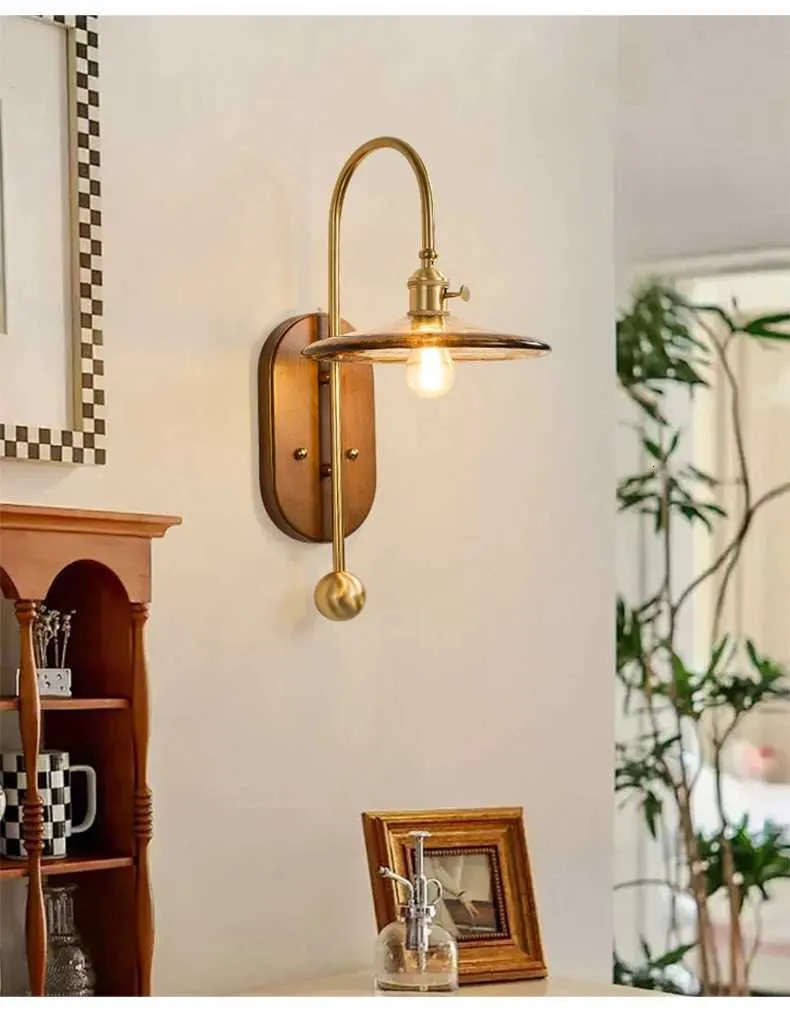 Glass Vintage LED Wall Lamp with Shadeless Design for Living Room ...