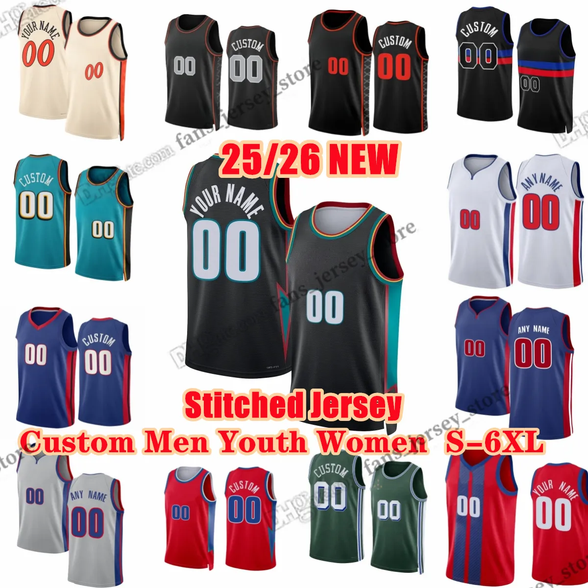 Custom Stitched Basketball Jerseys 2025 26 ... From Fans_jersey_store ...
