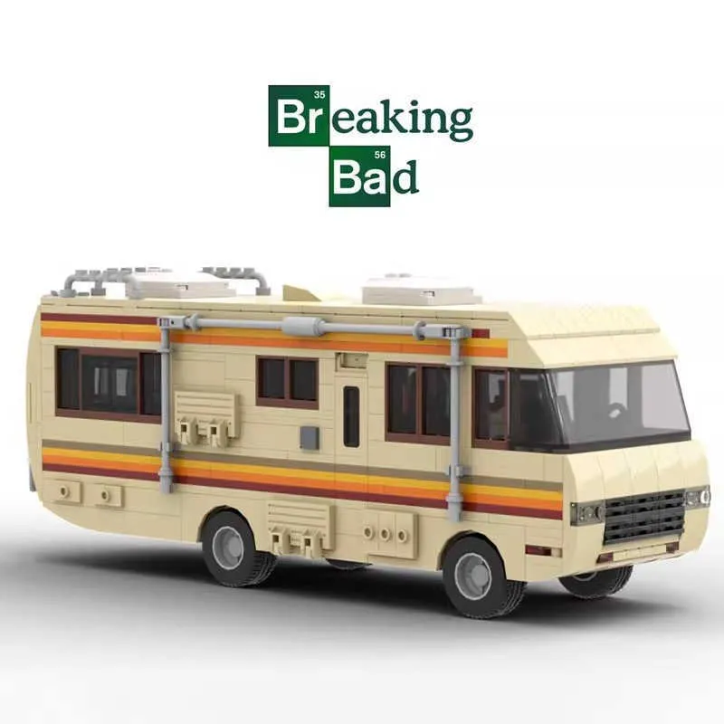 Breaking Bad RV Adventure Camping Bus Wooden Model Building Blocks for ...