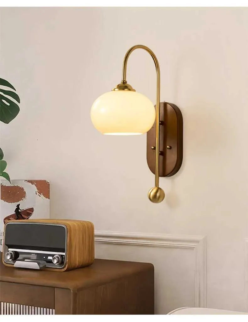 Glass Vintage LED Wall Lamp with Shadeless Design for Living Room ...