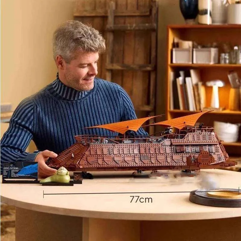 UCS Sail Barge Building Block Ship Model Classic Sailboat Plastic ...