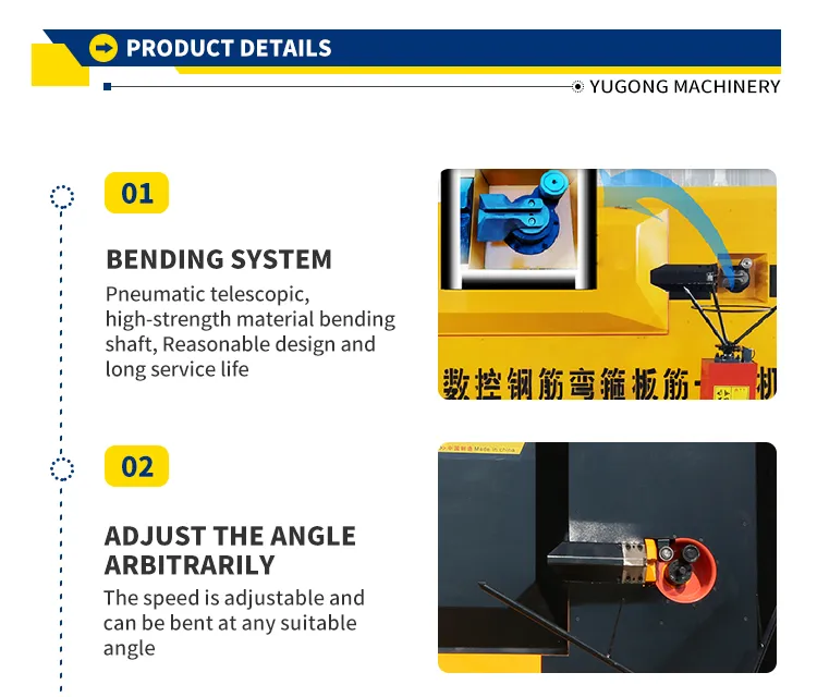 Automatic CNC Steel Bar Bender Electric Rod Stirrup Bending Machine ...
