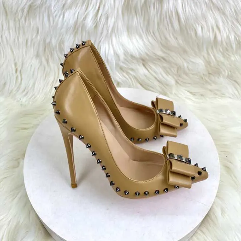 Designer Women Nude Color PU Wedge Heel Pumps 8CM 10CM 12CM Pointed ...