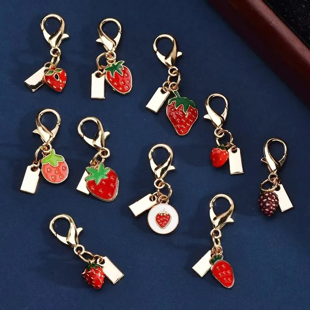 Cherry Keychain: Cute Pink Purse Charm Keyring For Women's Handbag ...