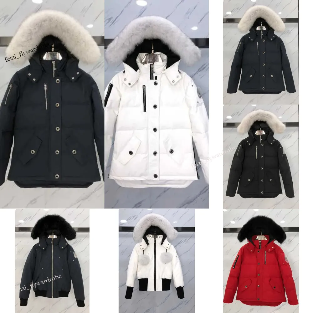Moosely Knucklely Waterproof Parka Jacket White Duck Down Winter Coat ...