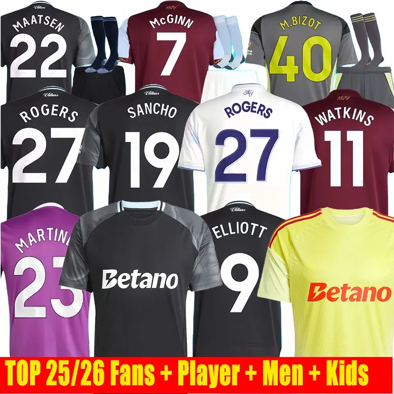 Aston Villa 2025 Soccer Jerseys Mens & Kids Home,... From ...
