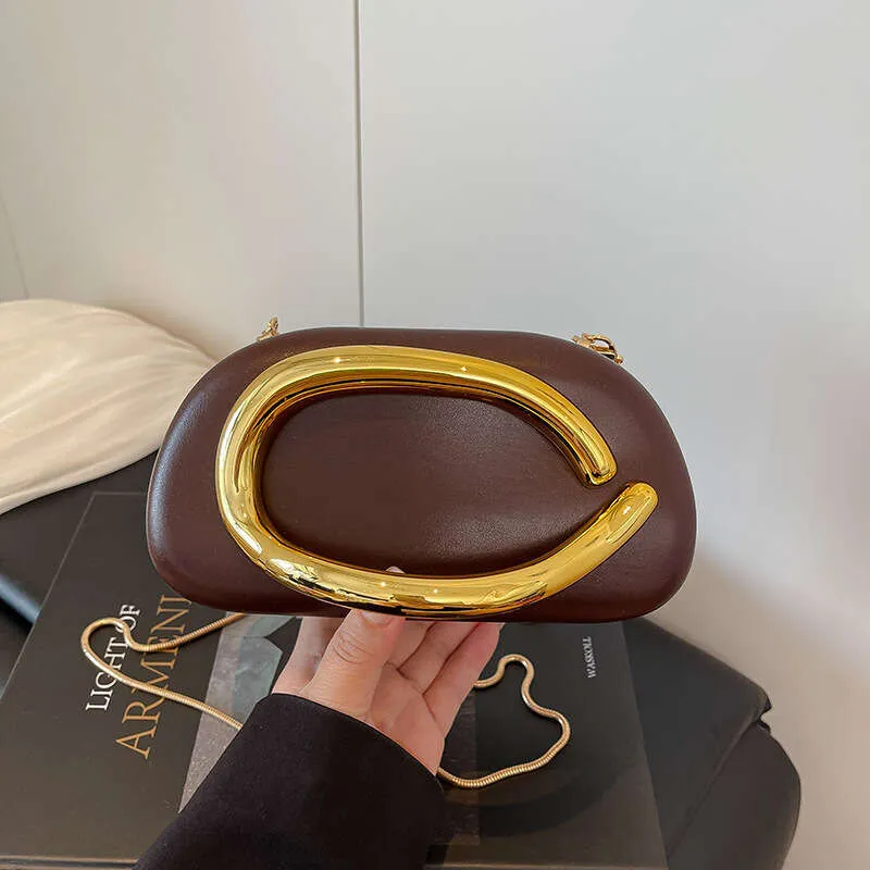 Unique Design Crossbody Shoulder Bag For Women Shiny Textured Chain ...