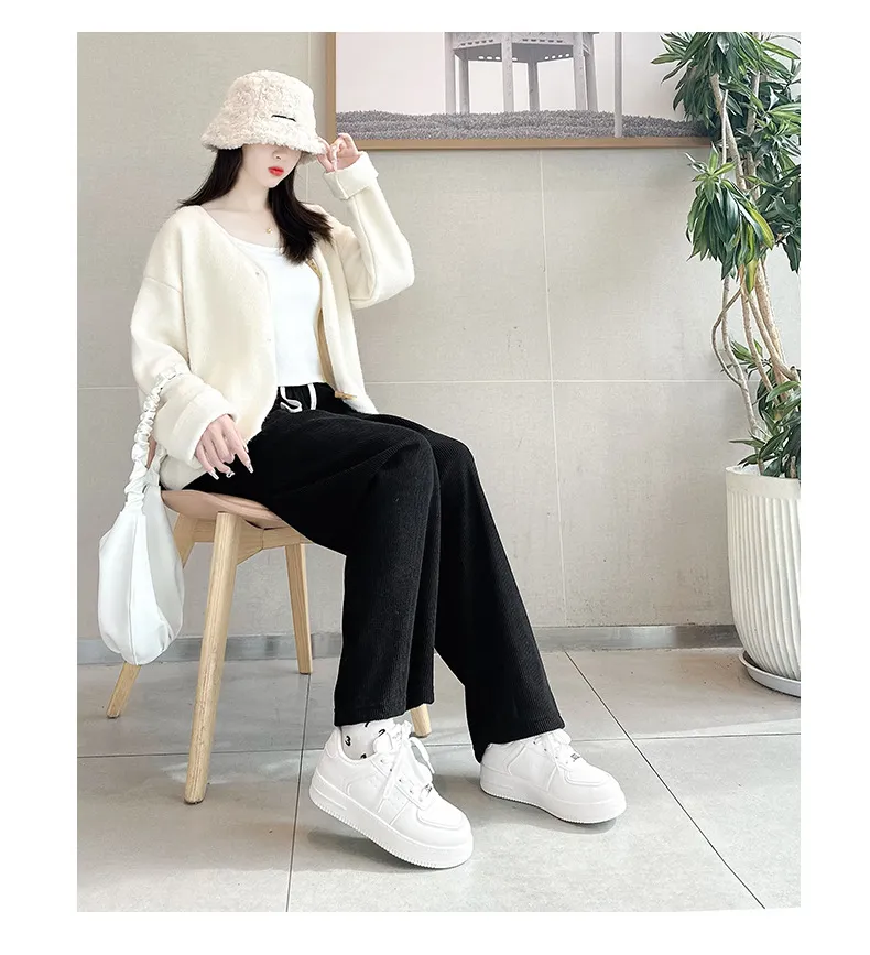 HUANGQIU winter snow boots unisex lace-up genuine leather sheepskin ...