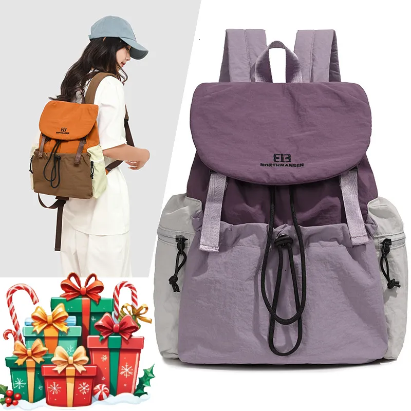 Mini Nylon Messenger Bag Backpack with Zipper and Hasp Closure Solid ...