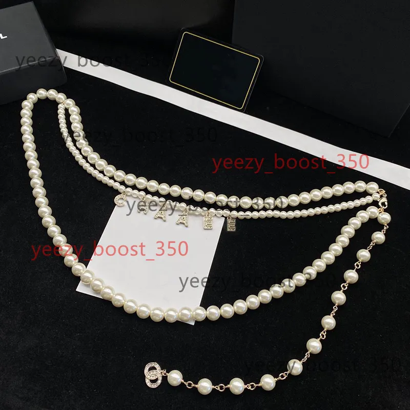 Fashionable Pearl Diamond Waist Chain Metal Belt with Golden Copper ...