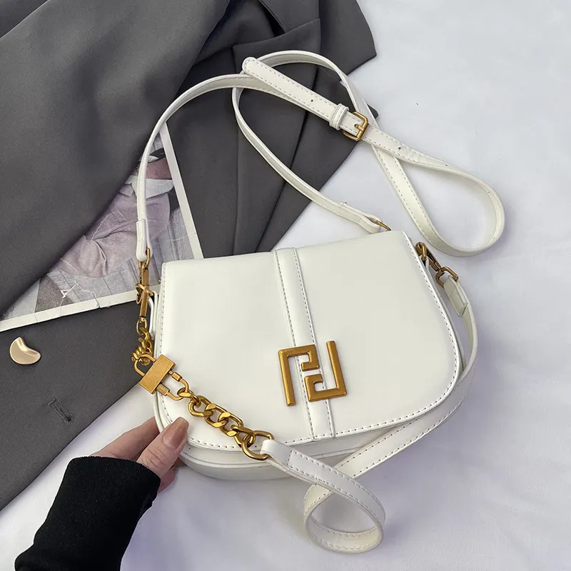 Chain Strap Shoulder Bag for Women 2025 - Adjustable Gold Chain ...