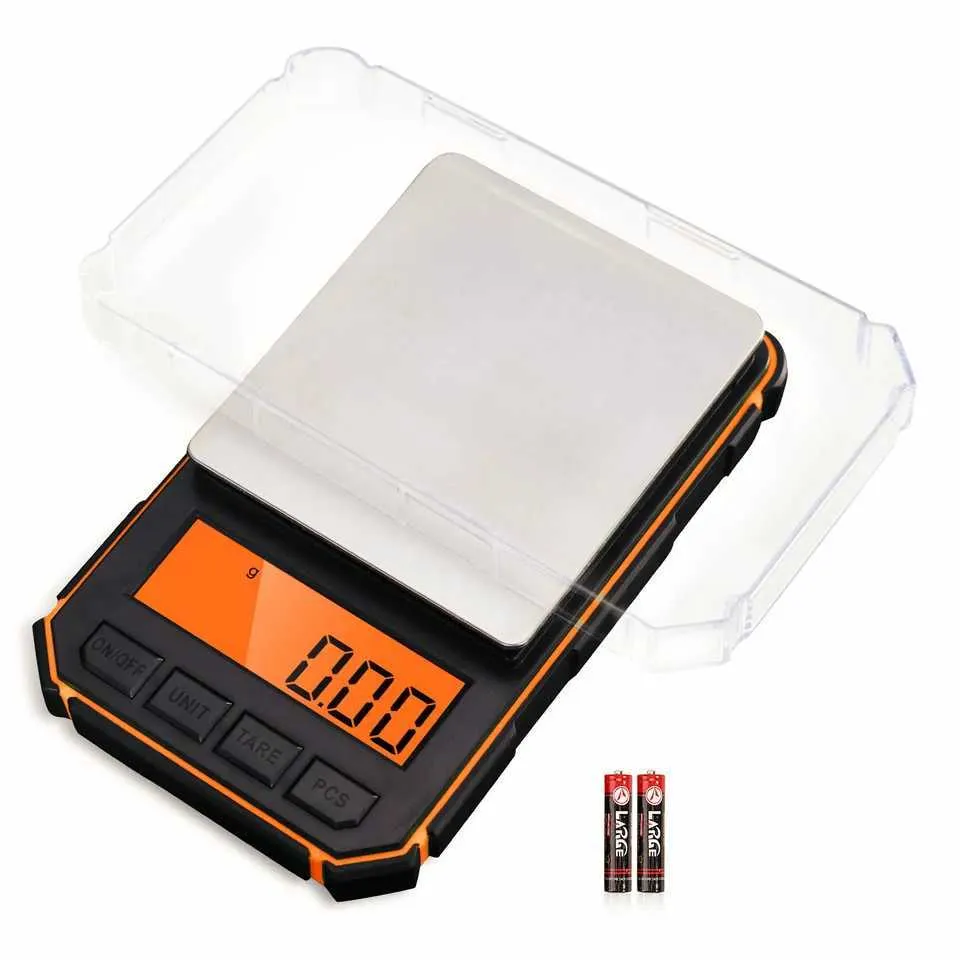 Digital Kitchen Scale Jewelry Balance 500g 0.001g Precision Steel Round ...